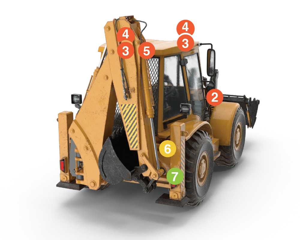 Backhoe Loader - Safety Solutions - Brigade Electronics
